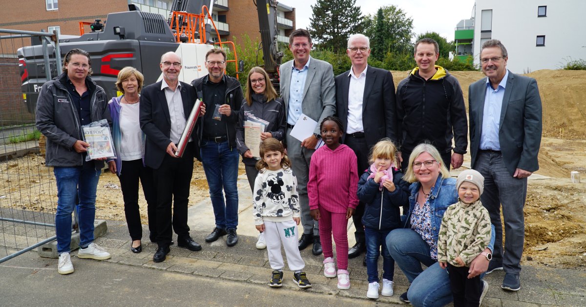 Kita Bauxhof: Der Grundstein ist gelegt | Stadt Erkelenz